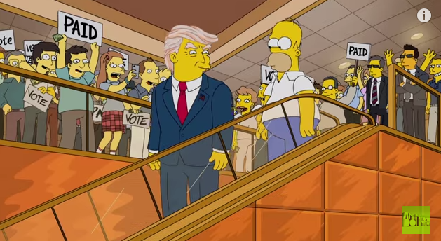 [Video] Así resumieron en Los Simpson los primeros 100 días de Trump ...