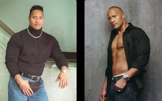 Dwayne Johnson recrea la imagen con el buzo cuello tortuga que tanto ...