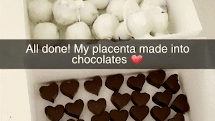 ¡WTF! Mujer hizo chocolates con la placenta de su bebé y compartió la ...