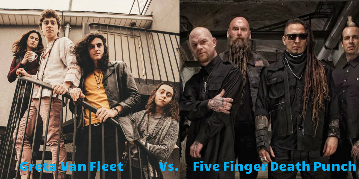 Greta Van Fleet Vs. Five Finger Death Punch - Radioacktiva.com