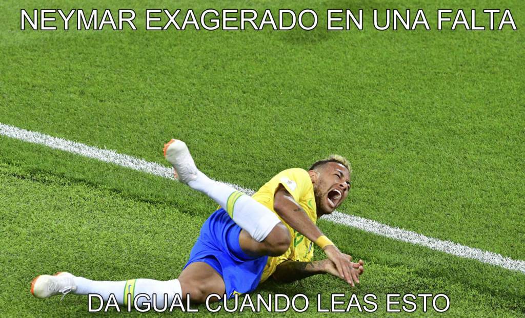 Neymar no para de caerse y los memes no dejan de atacarlo ...