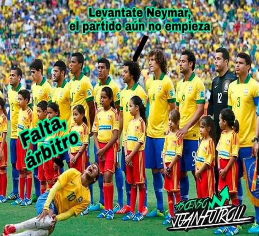 Neymar no para de caerse y los memes no dejan de atacarlo ...