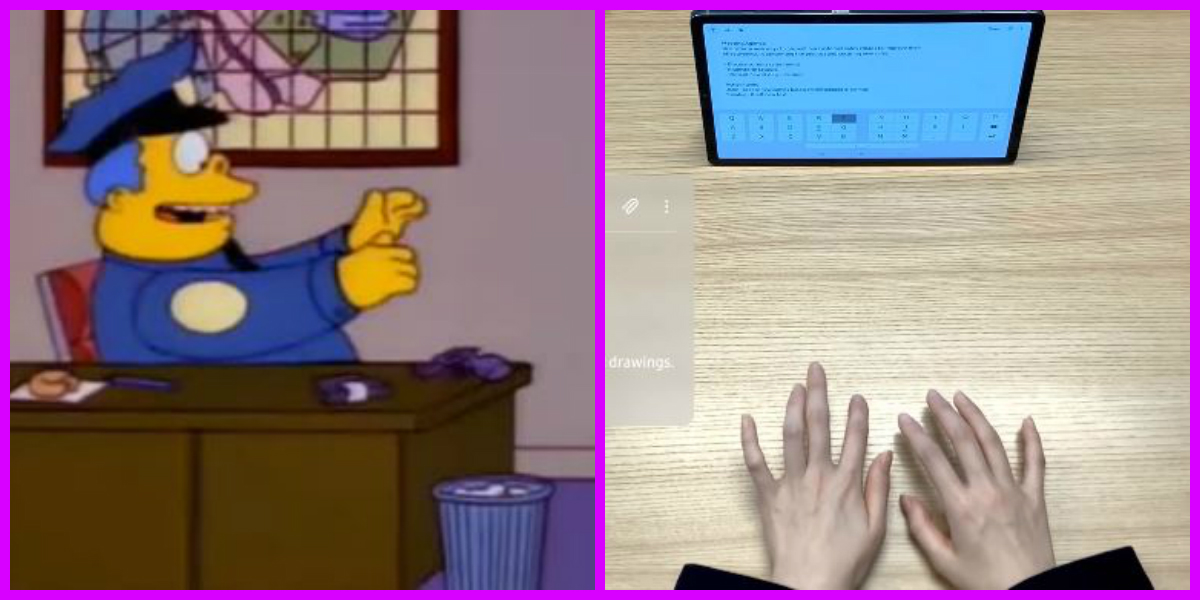 Los Simpson lo hacen de nuevo: predijeron el teclado invisible de Samsung