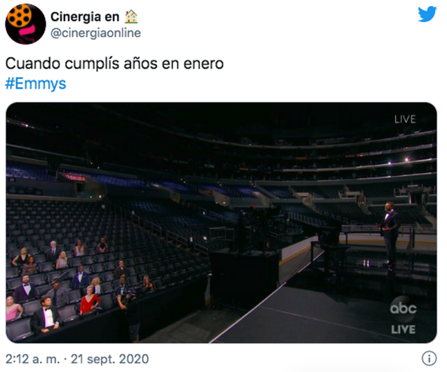 ¡No dejan pasar una! Los mejores memes de los Emmys 2020