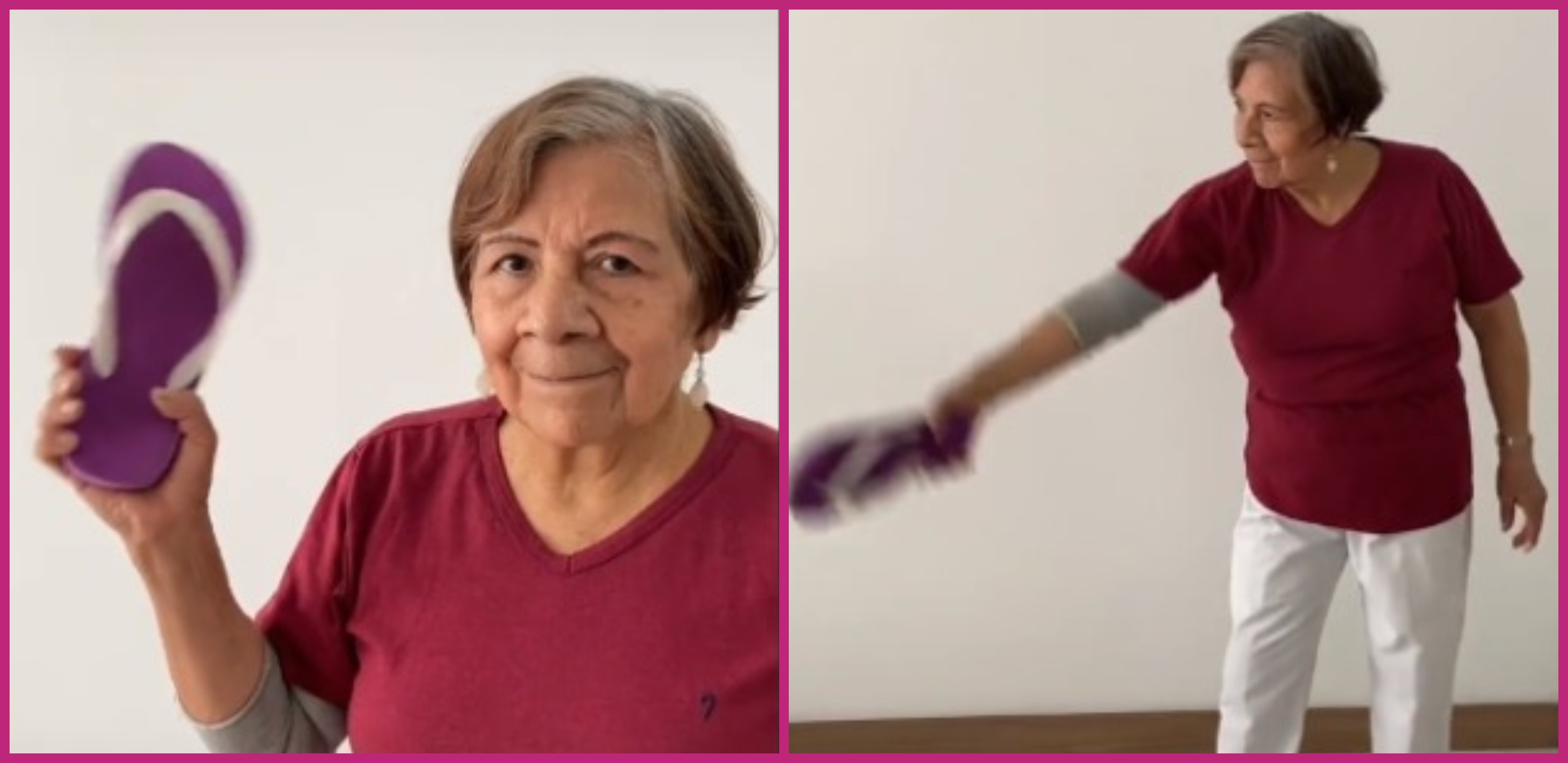 Abuela se vuelve famosa por hacer el tutorial del "chancletazo" en TikTok