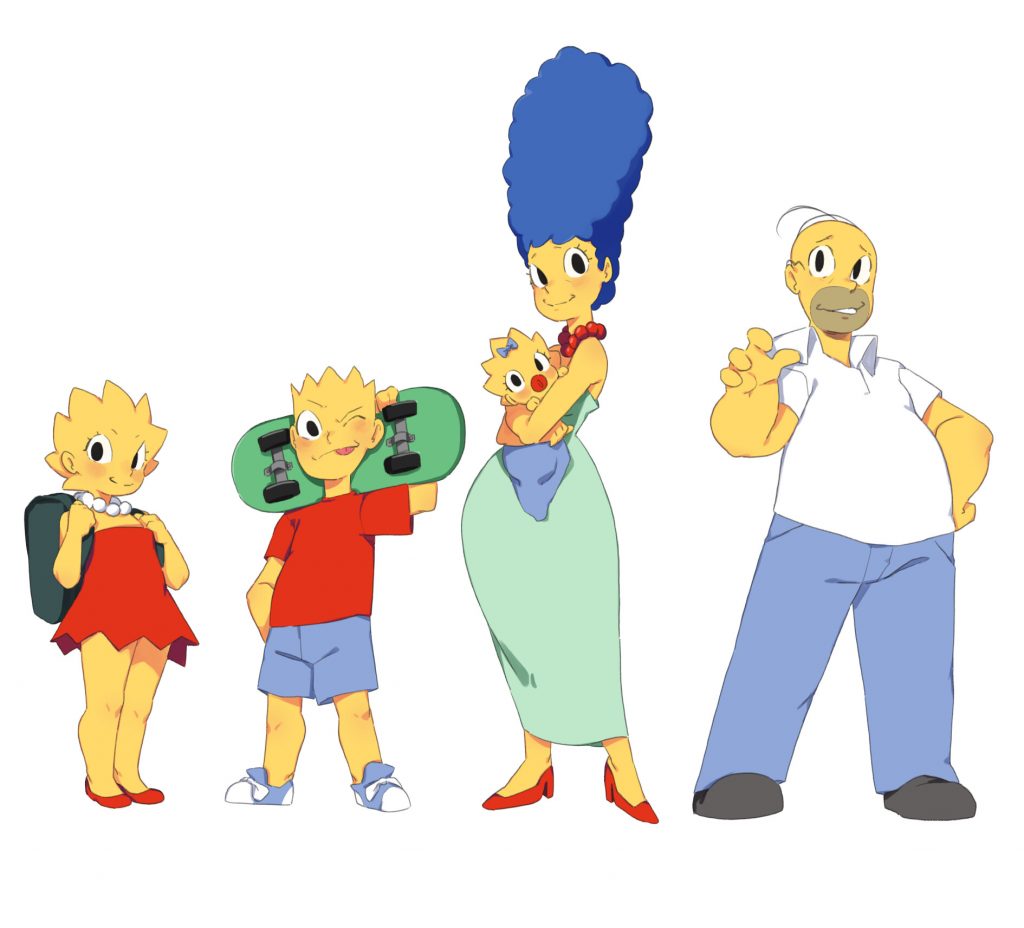 Revelan imágenes de cómo lucirían Los Simpson si en realidad fueran un ...