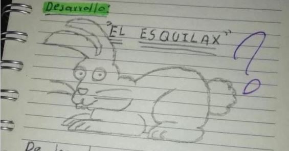 Hace graciosa referencia de Los Simpson en la tarea, pero el profe no ...