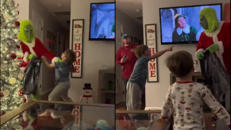 Video de un niño enfrentándose a ‘El Grinch’ causó indignación en redes