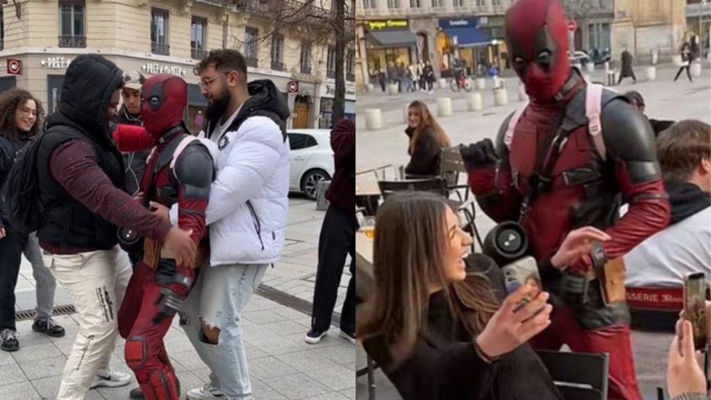 Video: el sexy Deadpool que enamora en las calles