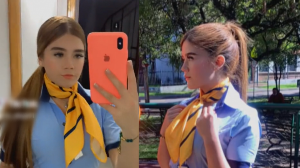 La bella azafata colombiana que enamora en TikTok