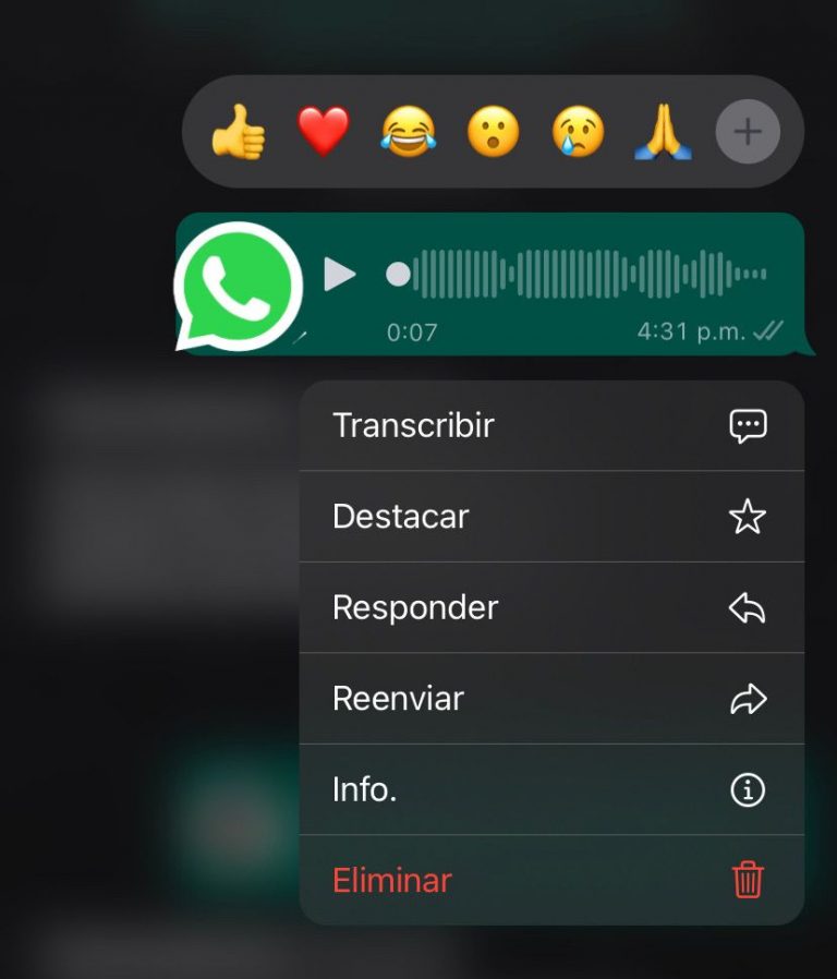 WhatsApp ya permite transcribir audios y así puede hacerlo