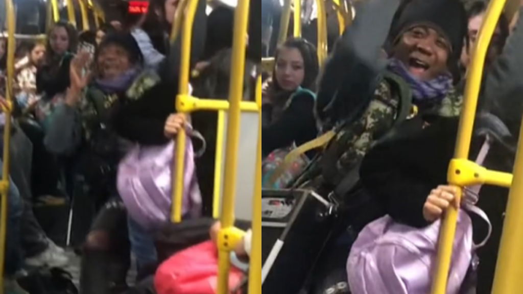 TransMilenio: pasajeros protagonizaron tremendo baile