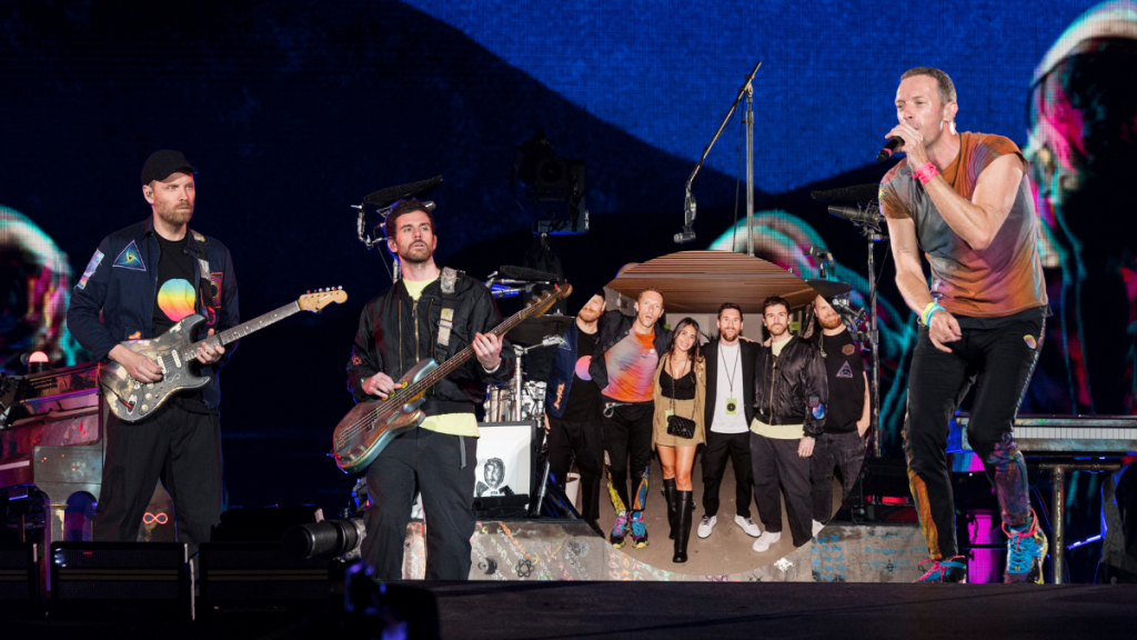 Lionel Messi fue a concierto Coldplay: hay video