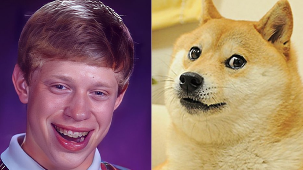 El encuentro de los memes de Doge y Bad Luck Brian
