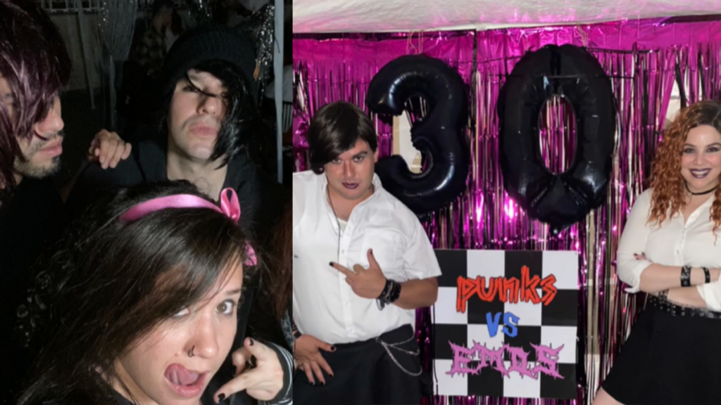 Mujer hizo fiesta temática de cumpleaños de emos vs punks