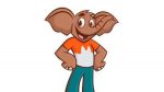 Así se veía antes Melvin, el elefante de Choco Krispis