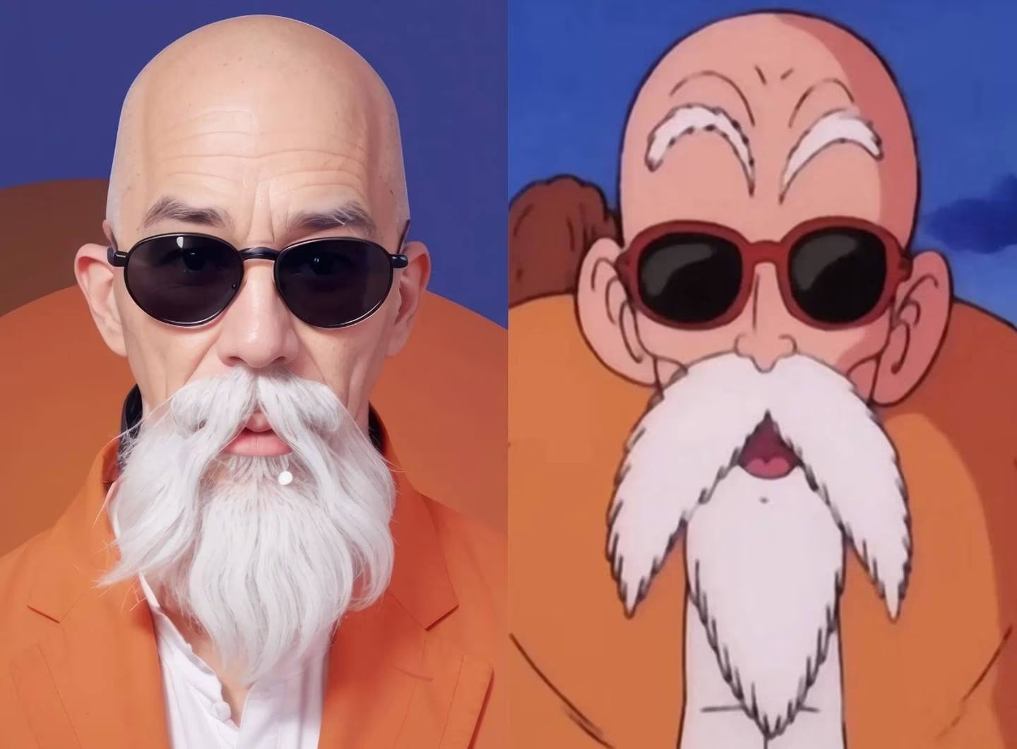 Dragon Ball: Maestro Roshi en la vida real, según la IA