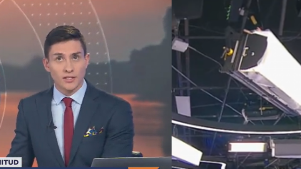 Réplicas temblor: presentador vivió la réplica en plena transmisión