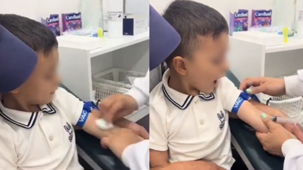 Video: Niño se vuelve viral por decir groserías mientras le ponen una ...