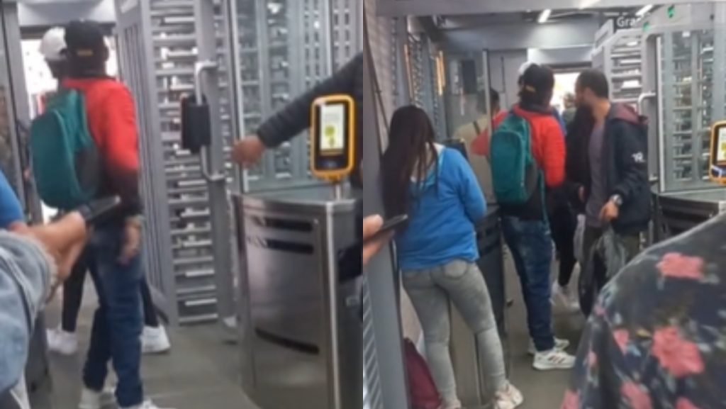 La ingeniosa forma que se inventaron para colarse por los torniquetes ...