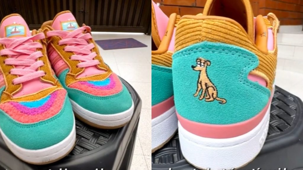 Así es la réplica de tenis de Los Simpson que venden en Bogotá