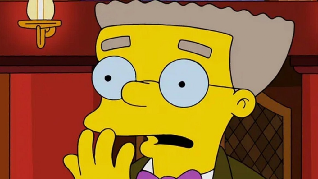 Los Simpson: así se veía Smithers en la primera temporada