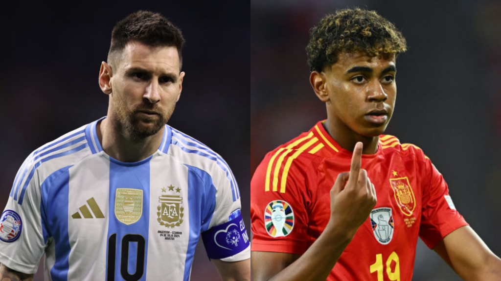 La historia detrás de la foto de Messi bañando a Lamine Yamal