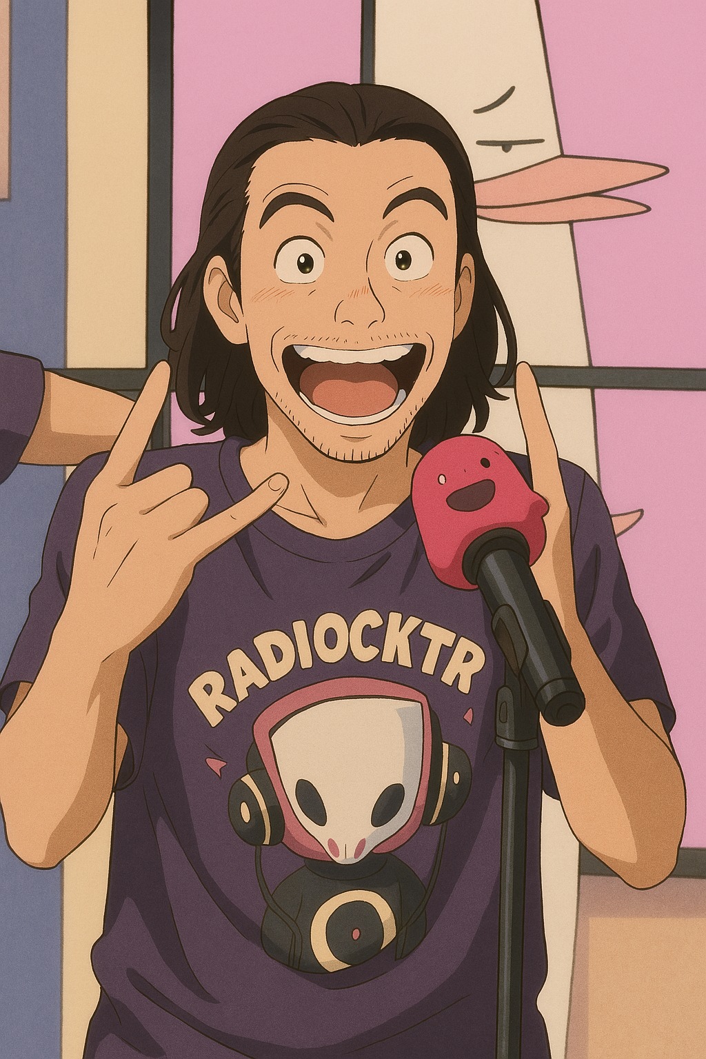 Fotos: intengrantes de El Gallo como animes de Studio Ghibli